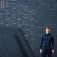China Shirt Anti UV Quick Dry Sporty Jacquard Fabric 100% Polyester Knitted Fabric for sale