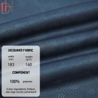 China Shirt Anti UV Quick Dry Sporty Jacquard Fabric 100% Polyester Knitted Fabric for sale