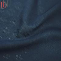 China Shirt Anti UV Quick Dry Sporty Jacquard Fabric 100% Polyester Knitted Fabric for sale