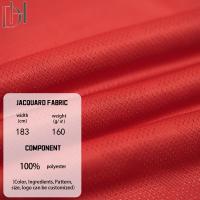 China High Quality 183cm 160gsm 100% Polyester Garment Breathable Knitted Tricot Jacquard Fabric for Girls for sale