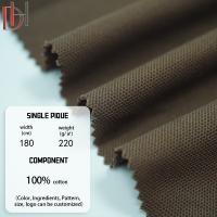 China Anti Static Breathable 100% Cotton Fabric for Beaded Polo / T Shirt for sale