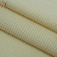 China 65% Polyester 35% Cotton 250gsm Polo Shirt Fabric Organic Cotton Waffle Fabric Combed Yarn for sale