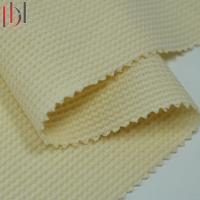 China 65% Polyester 35% Cotton 250gsm Polo Shirt Fabric Organic Cotton Waffle Fabric Combed Yarn for sale