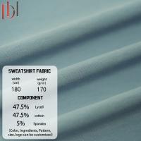 China 47.5% Lycell 47.5% Cotton 5% Spandex Knitted Tricot Sports Fabric Factory for sale