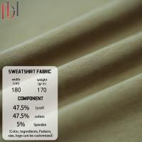 China Custom High Quality Organic Plain Dyed Knitted Tricot Soft Stretch 47.5% Lycell 47.5% cotton 5%  Spandex Shirt Polo Fabric for sale
