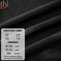 China High Quality 47.5%Lycell 47.5%cotton 5% Spandex 170 g Tricot Knitted Elasticity Yoga Sports Plain Fabric for sale