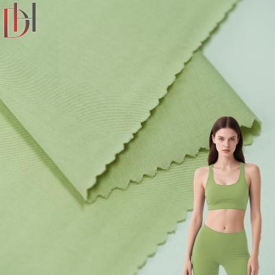 China Customized 47.5% Lycell 47.5%cotton 5% Spandex Yoga Clothing Plain Sport Textile Fabric Manufactured Factory for sale