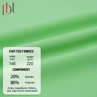China High-quality 80%  Polyester 20% Spandex 220 GSM Stretch Yoga Clothing Shirt Fabric Factory for sale