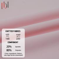 China Custom Soft and Skin-friendly 80%  Polyester 20% Spandex  Yoga Sportswear Textile Fabrics for sale