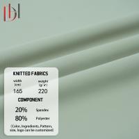 China High-quality Eco-Friendly 80%Polyester 20%Spandex 220 GSM Double Faced Polyester Spandex Stretch Yoga Clothing Fabric for sale