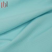 China Custom 45% Polyester 55% Modified nylon Quick dry Polyester Knit Jacquard Rib Ultra light Stretch Sportswear Polo Shirts Fabric for sale
