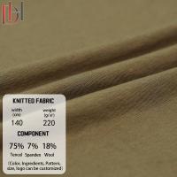 China High-quality 220g 75%Tencel 18%Wool 7%Spandex Stretch Knitted summer clothing - Polo shirt Rib Fabric for sale