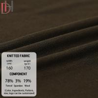 China Customized 78%Tencel 19%Wool 3%Spandex 170g Lightweight Wool Pique Rib Shirt Fabric for sale