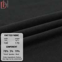 China Customized Elegant Lightweight high-quality polo T‑shirt 170g 78% Tencel 3% Spandex 19% Wool Fabric manufacturers for sale