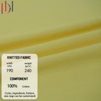 China Skin friendly Pure Cotton Knit Fabric 240gsm 190cm Wide Ideal for Casual Dresses for sale