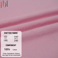 China Premium 240gsm 100% Cotton Knit Fabric Roll Supply 190cm Width for Clothing Wholesalers for sale