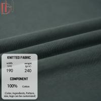 China High Density Combed 100% Cotton 240g T-shirt Polo Ribbed Fabric for sale