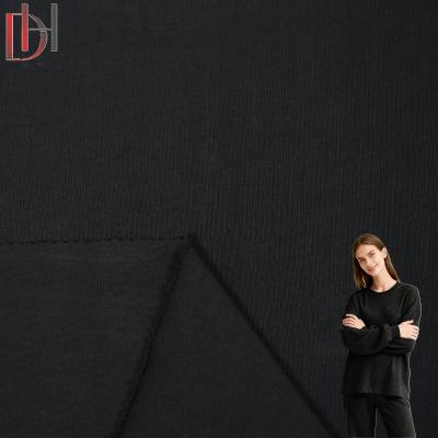 China Rib Knit Garment Fabric 100% Cotton Shirt Polo Fabric Factory for sale