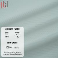 China 100% Polyester Textile Shirt Shirting Pocketing White Jacquard Rib Lightweight Customized Sport Fabric Factory for sale