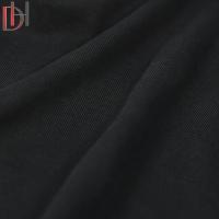 China OEM Custom High Quality Polo Shirt Breathable 100% Cotton Double Yarn Rib Jersey Fabric for sale
