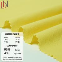 China New Combed Plain Dyed 96% Cotton 4% Spandex High Quality Comfortable Premium Polo Pearl Fabric for sale