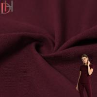 China Custom High-quality Soft Garment Rib Jersey Plain Stretch Breathable Eco-Friendly Spandex Cotton Pearl Fabric for Shirt for sale