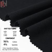 China High Quality Eco-Friendly Comfortable Premium 96% cotton 4% Spandex Dress Shirt Polo Piqu Fabric for sale