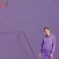 China Customizable Knitted Hooded Shirt Soft Poly Cotton Sweatshirt Fabric with Good Service for sale