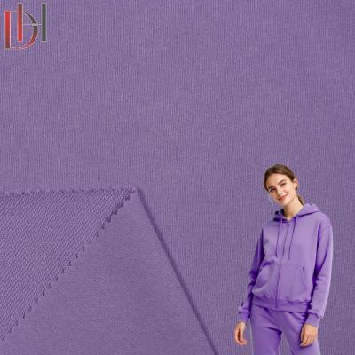 China Customizable Knitted Hooded Shirt Soft Poly Cotton Sweatshirt Fabric with Good Service for sale