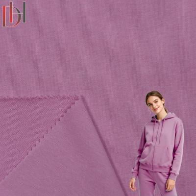 China 80% Cotton 20%Polyester Medium Weight Durable Hooded French Towels Sweatshirt Textile Fabric for sale