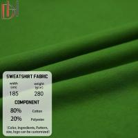 China Fashion 80% Cotton 20%Polyester Medium Weight Fashionable Versatile Winter Hooded Shirt Fabric for sale
