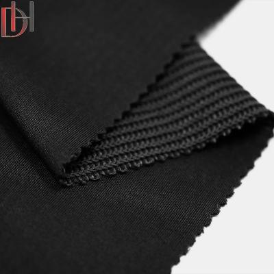 China Knitting Plain Dyed Polyester Textile Ribbed High Quality Winter Hoodie Sweatshirt Fabric Manufacture for sale