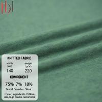 China Stretch Tencel Wool Spandex Knitted Fabric 220 g/m² 140cm Width Soft Warm Eco-friendly Jersey Fabric for sale