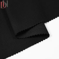 China Heavyweight Cotton Polyester Spandex Blended Vertical Stripe Knit Fabric For Premium Hoodie and Jacket Brands for sale