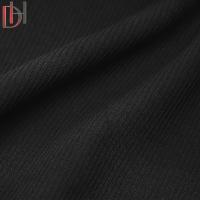 China 350gsm Cozy Thermal Sweatshirt Fabric Cotton Polyester Spandex Stripe Knit Fabric for Hoodies and Joggers for sale