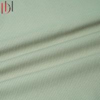 China Vertical Stripe Ribbed Knit Fabric 350 g/m² with 40% Cotton 55% Polyester 5% Spandex for Hoodies and Sweatpants for sale