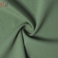 China Stretch Knit Fabric in Stock Fast Delivery Wholesale Ribbed Jersey Fabric Cotton Blend for Outerwear Jackets Coats for sale