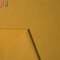 China Solid Color Vertical Striped Knit Fabric 350gsm 40%Cotton 55% plyester 5% Spandex Blended Fabric for Bulk Order Garment Manufacturing for sale