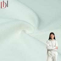 China Custom 350 g/m² Ribbed Knit Hoodie Fabric with 185 cm Width and 40% Cotton Blend for sale