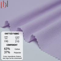 China Export Quality Pique Knit Fabric Cotton Polyester Double Pique 210gsm Fabric For Premium Apparel Brands for sale
