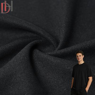 China Classic Double Pique Knit Fabric Soft Comfortable for Polo Shirts 210gsm 190cm for sale