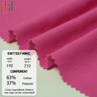 China Quality Assured Pique Fabric Double Knit 190cm 210gsm Cotton Polyester Blended Fabric for sale
