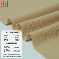 China Durable Wrinkle Resistant Pique Fabric Cotton Polyester Blended for Men Polo Shirts for sale