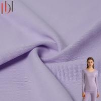 China Export Quality Pique Knit Fabric Cotton Polyester Double Pique 210gsm Fabric For Premium Apparel Brands for sale