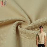 China Durable Wrinkle Resistant Pique Fabric Cotton Polyester Blended for Men Polo Shirts for sale