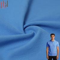 China Fabric Factory Direct Cool Comfort Classic Double Pique Knit Fabric for Streetwear Casual Shirts for sale