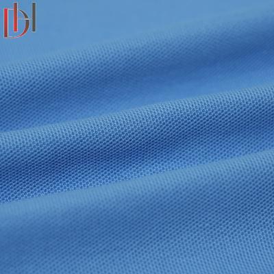 China Fabric Factory Direct Cool Comfort Classic Double Pique Knit Fabric for Streetwear Casual Shirts for sale