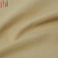 China Durable Wrinkle Resistant Pique Fabric Cotton Polyester Blended for Men Polo Shirts for sale