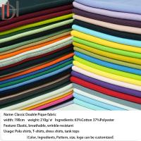 China Smooth Hand‑Feel Cotton Polyester Pique Knit Fabric For Bulk Garment Order for sale