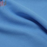 China Fabric Factory Direct Cool Comfort Classic Double Pique Knit Fabric for Streetwear Casual Shirts for sale